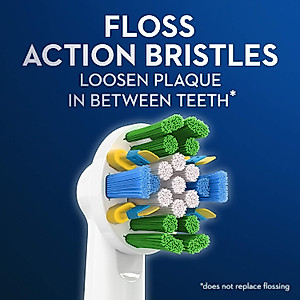 Oral-B Floss Action Replacement Brush Heads for an Oral-B Electric Toothbrush, Pack of 6