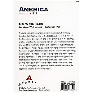 Avanti Press Woman Ironing Outside America Collection Funny / Humorous Birthday Card
