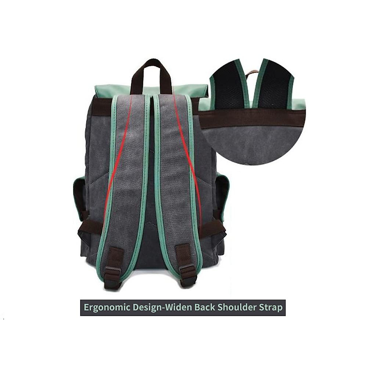 Kahopy Anime Backpack Canvas Shoulders BookBag 3D Print Daypack Schoolbag Laptop Back Pack for Anime Fans