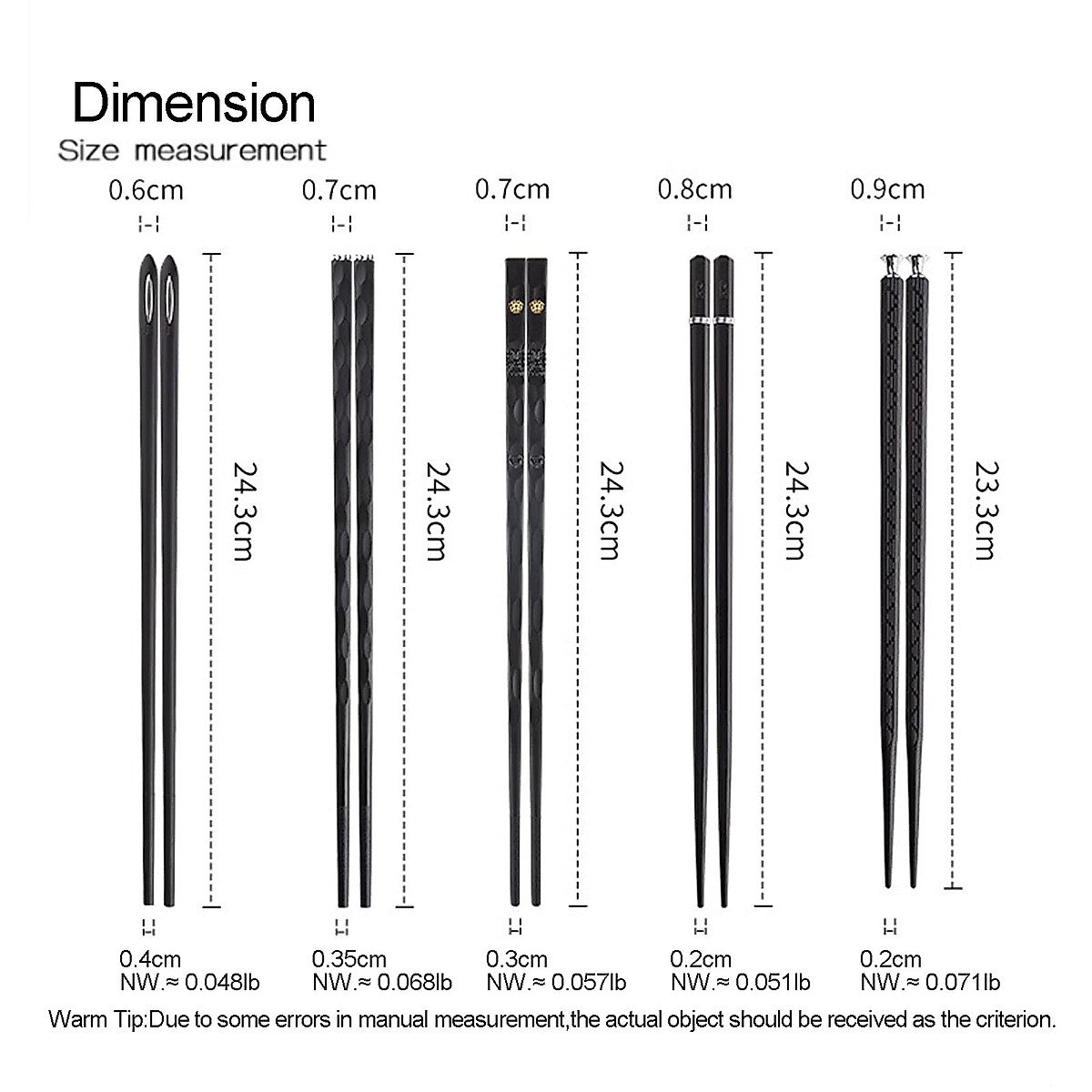 5 Pairs Food Grade PET+Glass Fiber Alloy Polymer Laser Engraving Japanese Metal Chopsticks, Squared Edge Non-Slip Chop Sticks Pack Reusable Gift with Case