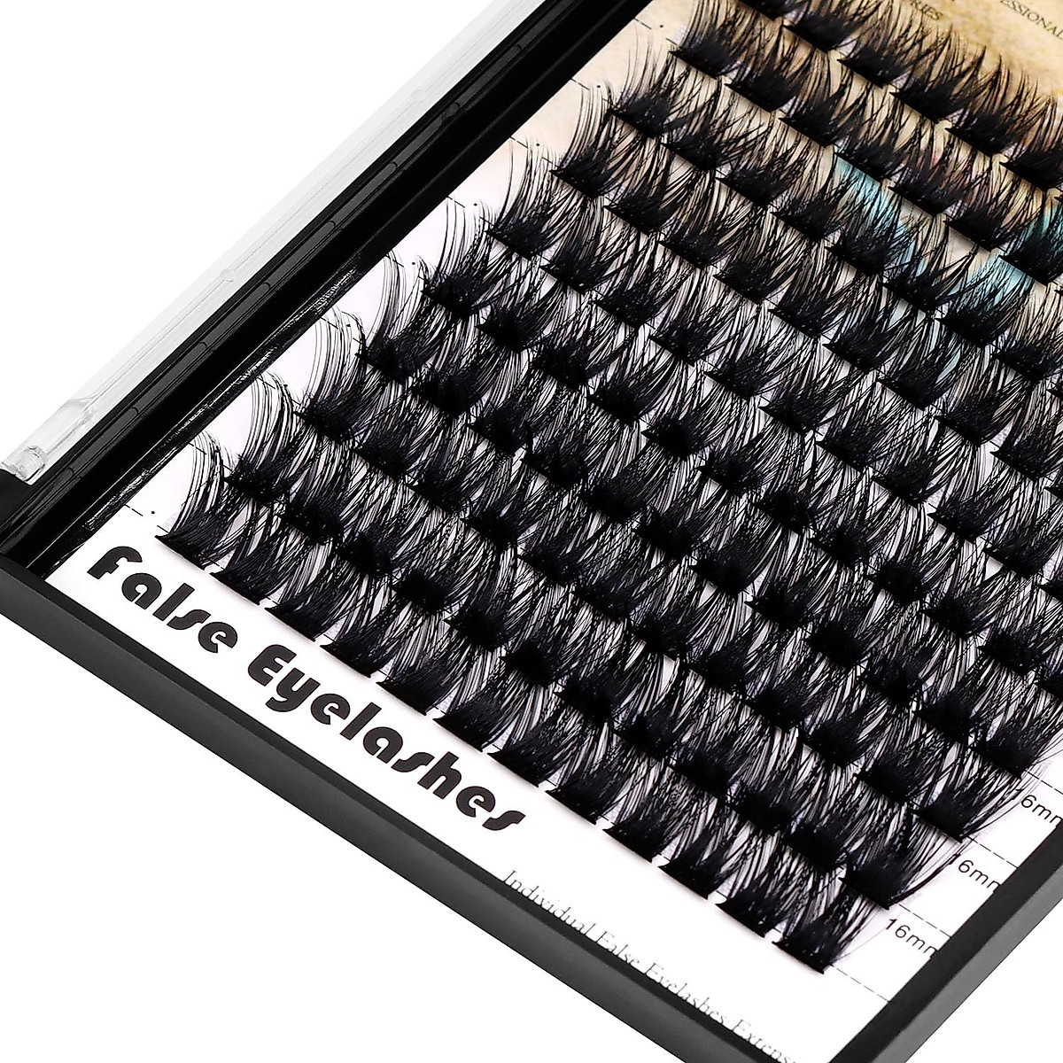 Dedila 120 Pcs Handmade D Curl Makeup Clusters Eye lashes Extensions Mixed 10-12-14-16mm/12-14-16mm/14-16-18mm D Curl Soft and Lightweight Individual false eyelashes Wide Stem (Mixed 12-14-16mm)