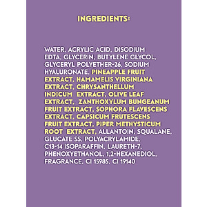 Exfoliating Pineapple Face Milk Serum with Olive Leaf Extract and Allantoin, 1 Fl Oz / 30 ml