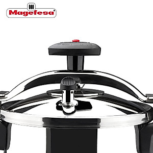 Frigoverre 01OPSTABO10 MAGEFESA – Pressure Cooker with Pump Model Star 10 L, Steel, Multi-Colour, 26 cm