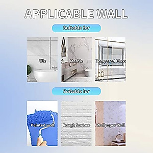 YAFIYGI 2 Packs Shower Caddy Adhesive Replacement No Drilling Strong Transparent Adhesive for Shower Caddy Kitchen Racks Bathroom Storage Shelves Strong Sticky Heavy-duty Wall Adhesives
