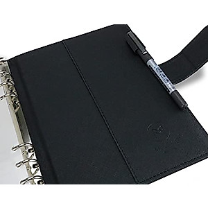 MILIKO A5 Water Wave Sytle PU Leather Wirebound/Spiral Refillable Notebook/Journal, Organizer/Planner-120 Sheet-60 Sheets Dot Grid Plus 60 Sheets Ruled Refills, 3 Transparent Dividers Included