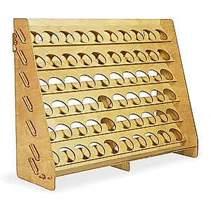 Craft Paint Storage-Paint Rack for Citadel Paint - 2Oz Paint Organizer with 60 Holes - Wall-Mounted Acrylic Paint Storage Rack