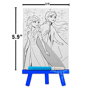 Frozen Canvas Art Set Frozen Activity Bundle - Frozen Paint Canvas Set with Frozen Stickers, and More | for Girls, Boys, Kids, Arts and Crafts