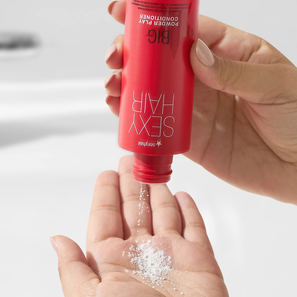 SexyHair Big Powder Play Conditioner, 1.76 Oz | Water-Activated | Up to 50% More Volume | Lock in Volume up to 72 Hours