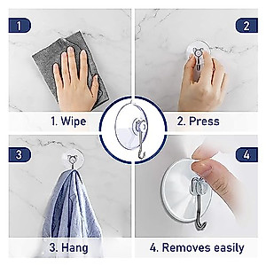 DSMY - 27 Packs Suction Cup Hooks,Home Kitchen Bathroom Suction Hooks,Window Suction Cups with Hooks Wall Hooks for Glass Towel Keys Ballons Party