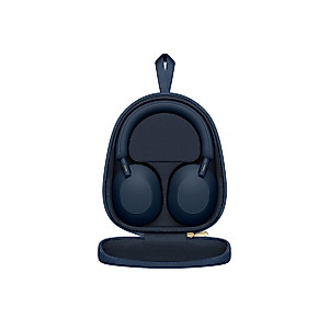Sony WH-1000XM5 Wireless Industry Leading Headphones with Auto Noise Canceling Optimizer, Crystal Clear Hands-Free Calling, and Alexa Voice Control, Midnight Blue WH1000XM5 (Renewed)