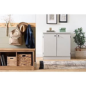 South Shore Morgan 2-Door Storage Cabinet, Pure White