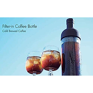 Hario Cold Brew Coffee Wine Bottle, 650ml, Mocha