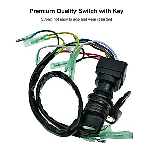 Ignition Switch Assembly Fits for Yamaha Outboard Motors, 703-82510-44-00 703-82510-43-00 703-82510-42-00 703-82510-11-00, Main Key Remote Control Box Ignition