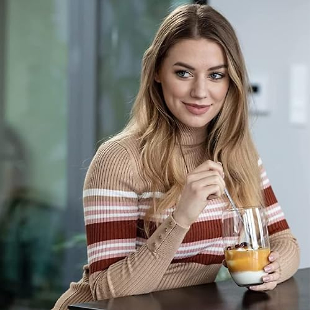 Krosno Water Juice Drinking Glasses | Set of 6 Pieces | 17.2 oz | Blended Collection | Ideal for Home, Restaurant, Events & Parties | Dishwasher Safe