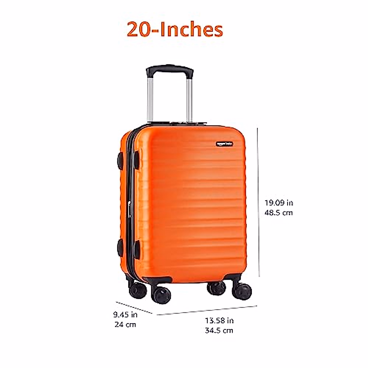 Amazon Basics 21-Inch Hardside Spinner, Orange