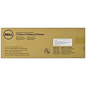 Dell MD8G4 Toner Cartridge C3760N/C3760DN/C3765DNF Color Laser Printer, Yellow