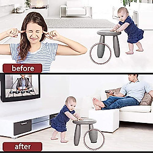 Felt Furniture Pads -321 Pcs Furniture Pads Hardwoods Floors Self Adhesive, Cuttable Felt Chair Pads , Anti Scratch Floor Protectors for Furniture Feet Chair Legs, Furniture Felt Pads , Black & Beige