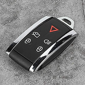 Senyar Car Key Fob, Car Remote Key Fob Shell Case Replacement Fits for Jaguar XF 2009-2012 for Jaguar S-Type 2007-2008 5 Button
