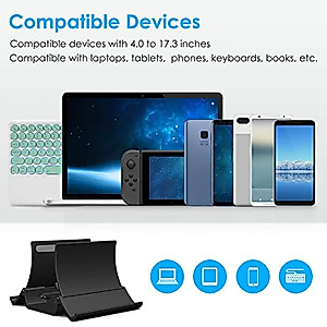 btrfe Vertical Laptop Stand, Desktop Stand Holder with Auto-Adjustable Dock Width, Compatible All MacBook/Surface/Samsung/HP/Dell/Chrome Book (Black)