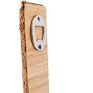 Homend 100Pack Wall Mount Bottle Openers, Mounting Hardware Included, Vintage Rustic Bar(Wood Block is not Included) (Silver)