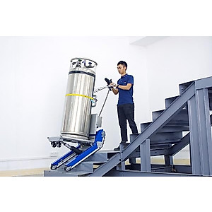 XSTO CT420C Powered Heavy Duty Track Stair Climbing Hand Truck, 926 lbs Load Capacity, Electric Semi-Automatic Stair Climber Cart for Material Handling