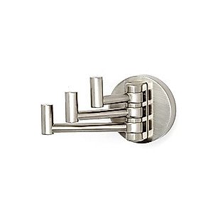 Alno Contemporary I A8385-MB Triple Swivel Robe Hook Matte Black
