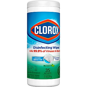 Clorox Disinfecting Wipes, Fresh Scent, 35-ct