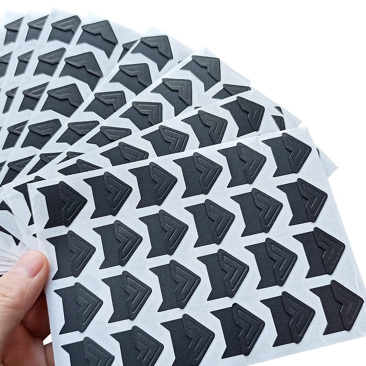 12 Sheets 288 Count Self-Adhesive Photo Corners Stickers, Acid Free Photo Mounting Corners for Scrapbooks, Memory Books, DIY Picture Album, Journal (Black)