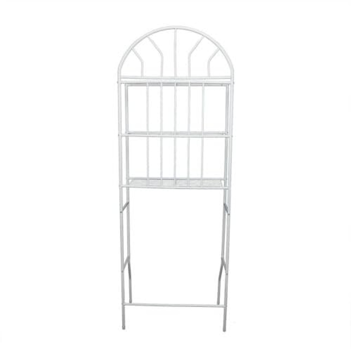 BAIODNB Over The Toilet Storage Rack, 3 Tier Over The Toilet Storage Cabinet Toilet Shelf, Space Saver Bathroom Organizers Over Toilet for Bathroom, Restroom, Laundry(White)