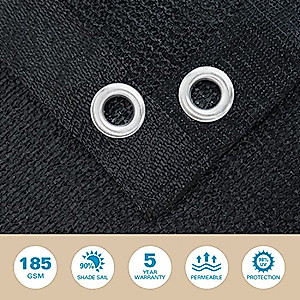 Artpuch Pergola Shade Cover 10'X12'FT Outdoor Sun Shade Cloth with Grommets Shade Tarp for Patio, Carport, Backyard