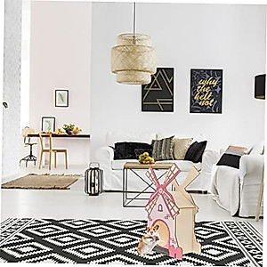 Mipcase 3pcs Hamster Windmill House Squirrel Toys Chinchilla Toys Guinea Pig cage Accessories Hamster Castle House Hamster cage Accessories Hamster Tunnel Wooden Rat Hideout Rat Supplies