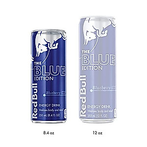 Red Bull Blue Edition Blueberry Energy Drink, 8.4 Fl Oz, 24 Cans (6 Packs of 4)