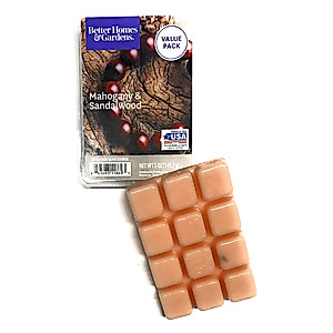 Better Homes and Gardens Scented Wax Cubes Mahogany & Sandalwood, 5 OZ Package