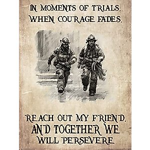 Poster Persevere Together - Wall Art Decor Gift for Brothers in Good Times and Bad 386295