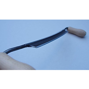 Wisemen Trading Stubai Drawknife - Natural Wood Handles - With Leather Sheath - Made In Austria