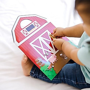 Melissa & Doug Puffy Sticker Play Set - On the Farm - 52 Reusable Stickers, 2 Fold-Out Scenes - FSC Certified