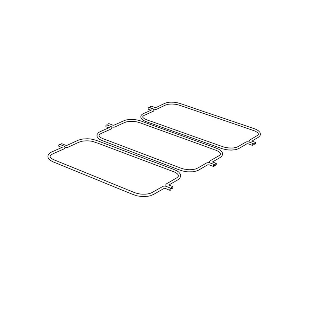 Rubbermaid Commercial Products Triple Waste Bag Holders, Housekeeping Cart Accessories, Black, Compatible with Rubbermaid Housekeeping Carts