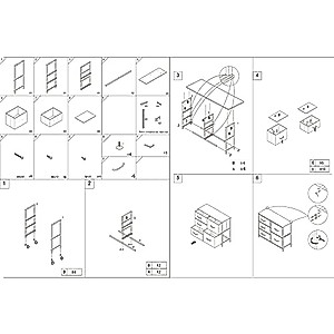AZL1 Life Concept Storage Dresser Furniture Unit-Large Standing Organizer Chest for Bedroom, Office, Living Room, and Closet-5 Drawer Removable Fabric Bins, Beige