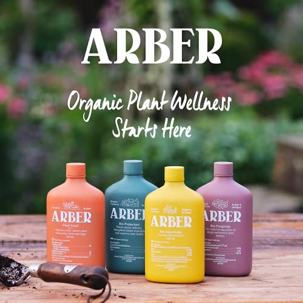 Arber Plant Food | Organic Fertilizer for Indoor & Outdoor Plants | Bloom Boosting Growth | Natural Gardening Solution | Soil Fertility Flowers, Vegetables | Liquid Concentrate | Makes Over 4 Gallons