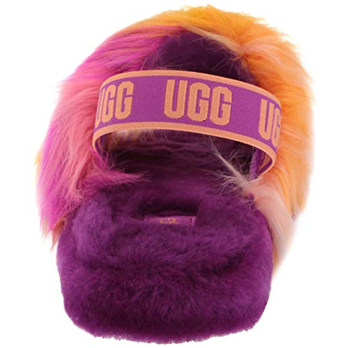 UGG girls K Fluff Yeah Slide Tie Dye Slipper, Berrylicious, 6 Big Kid US