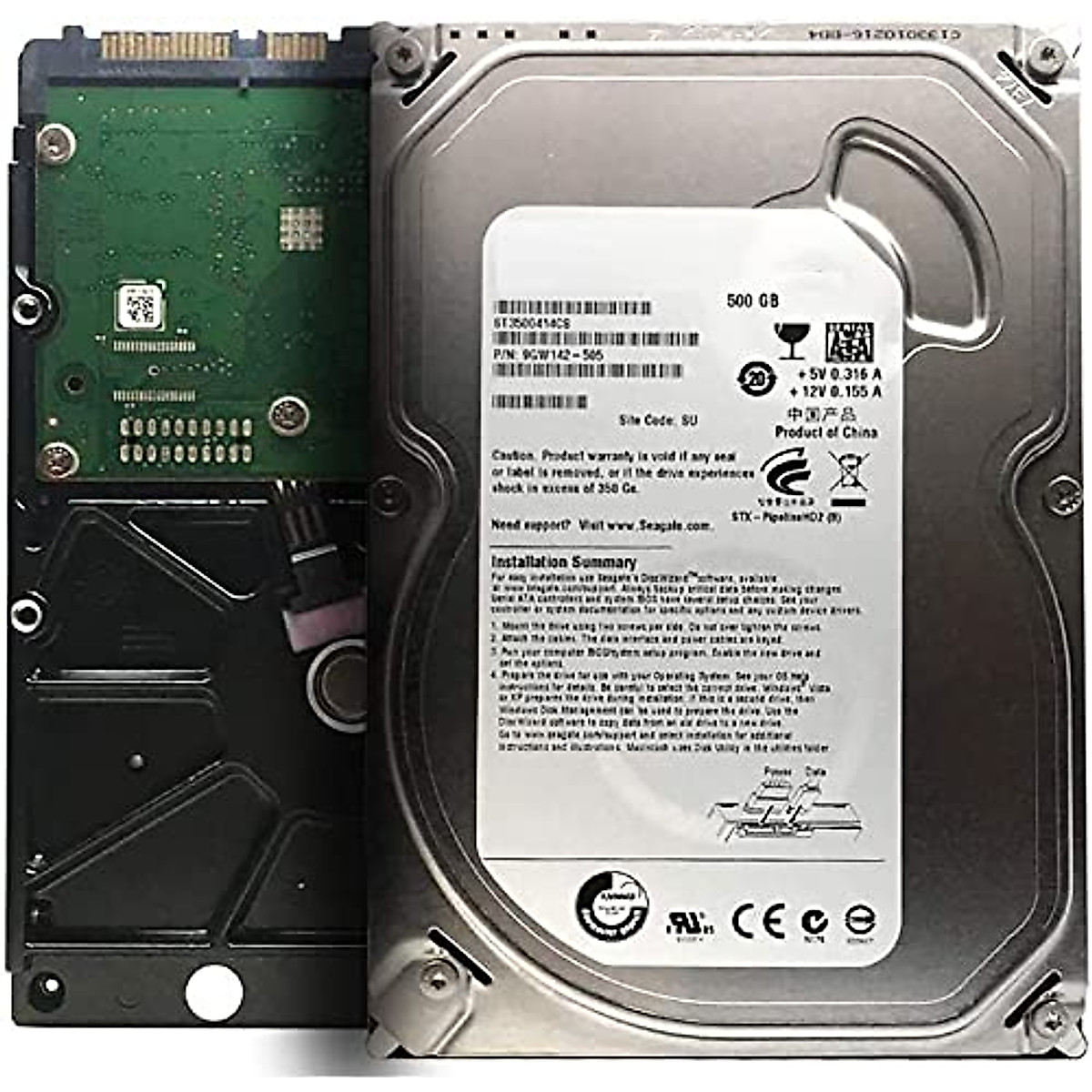 MDD MAXDIGITALDATA - ST3500414CS 500GB 5900RPM 16MB Cache SATA 3.0Gb/s 3.5-inch Surveillance Hard Drive - 3 Year Warranty (Renewed)