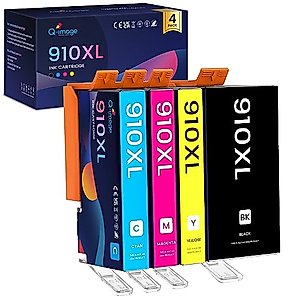 910XL Ink Cartridges Replacement for HP 910 XL Ink Compatible with OfficeJet Pro 8020 8025 8028 8035 8015 Printer (1 Black,1 Cyan,1 Magenta,1 Yellow) 4 Combo Pack