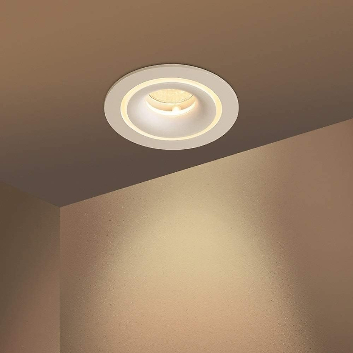 SANBDDLYY European Ceiling Spotlight High Brightness Led Spotlight Creative Ceiling Lights White Aluminum Fashion Recessed Downlight Floodlight Embedded Integrated Restaurant Clothing Store Lighting