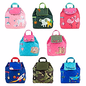 Stephen Joseph Kids' Unisex Toddler Back to School, Quilted Backpack, Hedgehog Turquoise, One Size