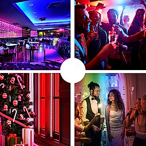 dalattin Led Strip Lights 65.6ft RGB 5050 Color Changing Led Lights for Bedroom Music Sync Smart App and Remote Control for Home Dorm Room Party Decoration