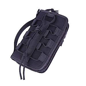 Passport Wallets Outdoor Travel Pouch Holster Handbag Credit Card Organizer (black)