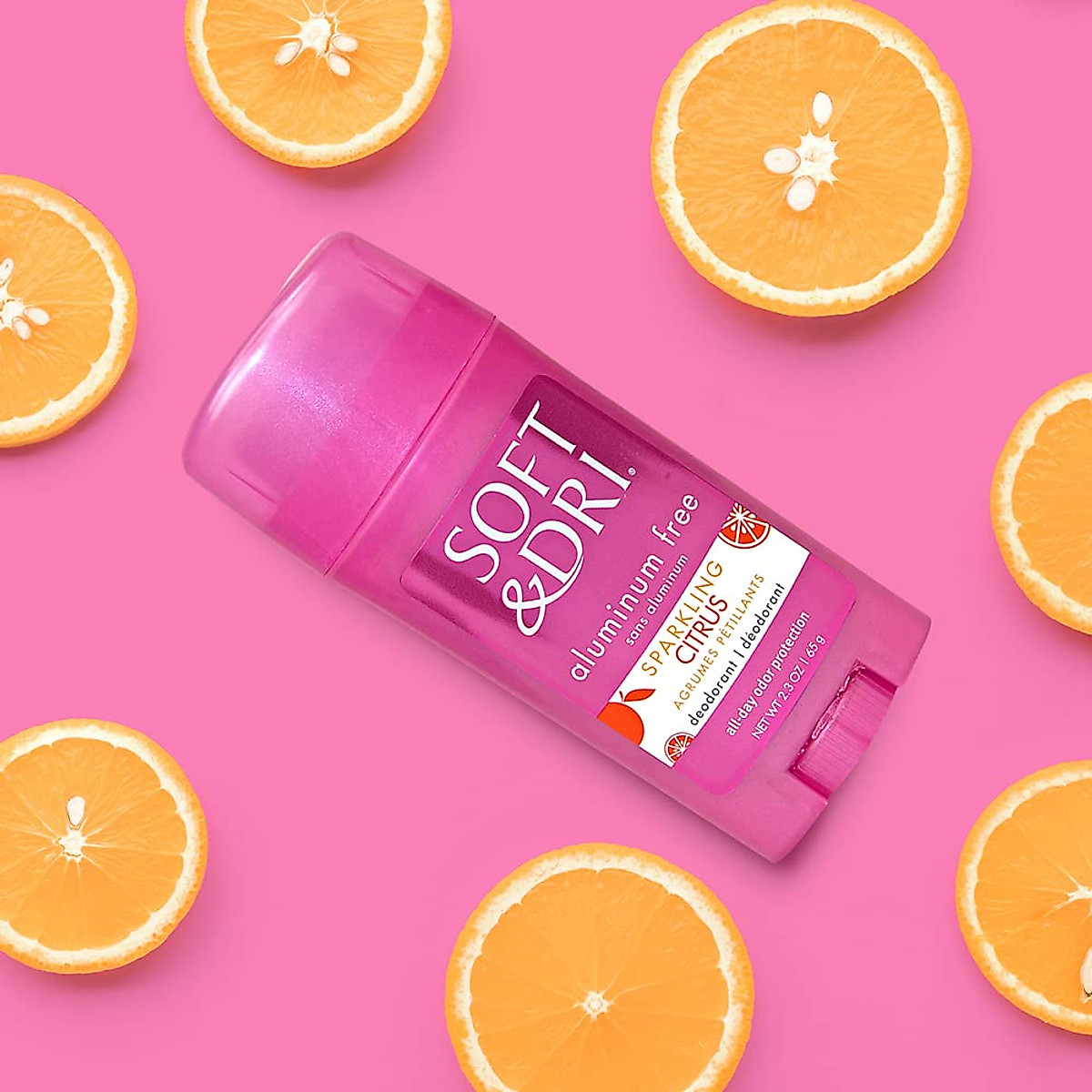 Soft & Dri Sparkling Citrus Deodorant 2.3 Ounce Aluminum-Free (65ml) (3 Pack)