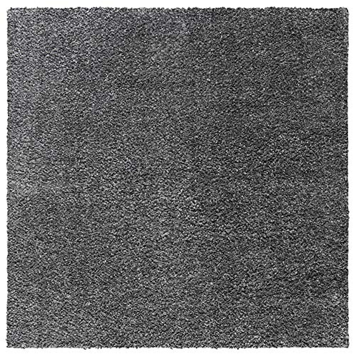 SAFAVIEH August Shag Collection 4' Square Grey AUG900F Solid 1.2-inch Thick Area Rug