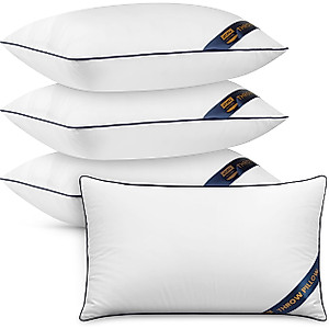Utopia Bedding Throw Pillow Inserts (Pack of 4, White), 12 x 20 Inches Decorative Indoor Pillows for Sofa, Bed, Couch, Cushion Sham Stuffer