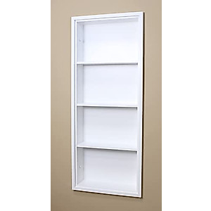Fox Hollow Furnishings 14x36 Recessed Sloane Wall Niche with Plain Back and Three Shelves